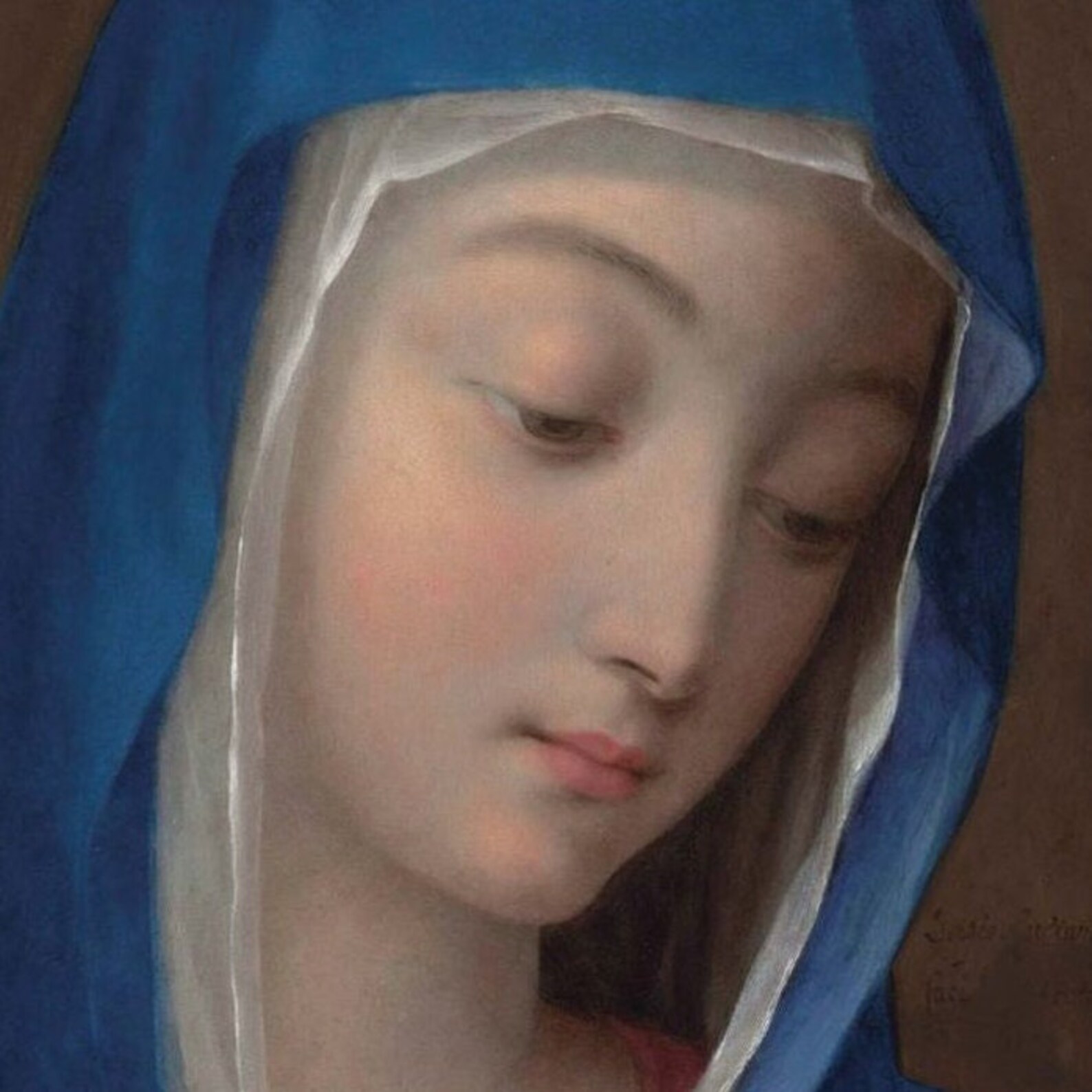 The Blessed Virgin Mary Art Print Scipione Pulzone Blue Etsy