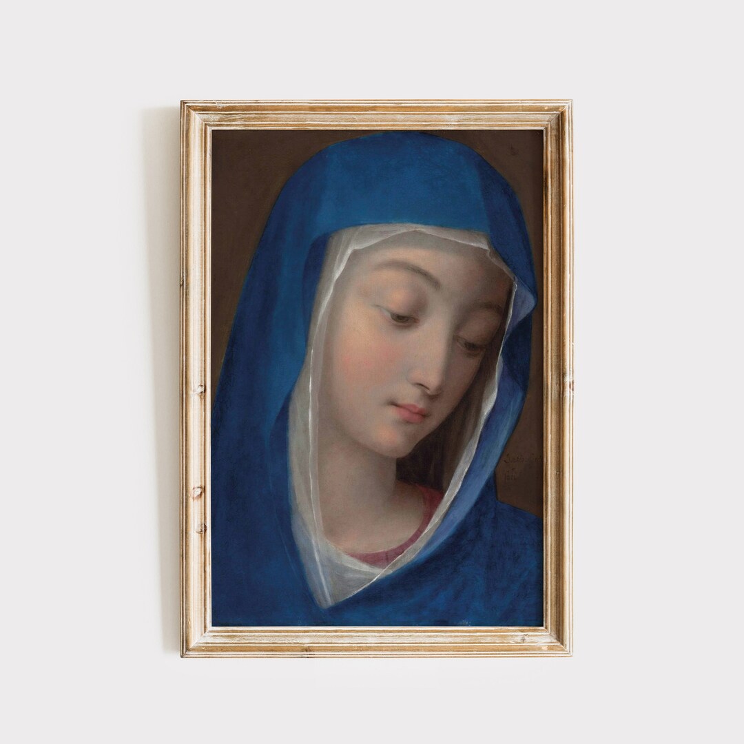 The Blessed Virgin Mary Art Print | Scipione Pulzone | Blue Mother Mary ...