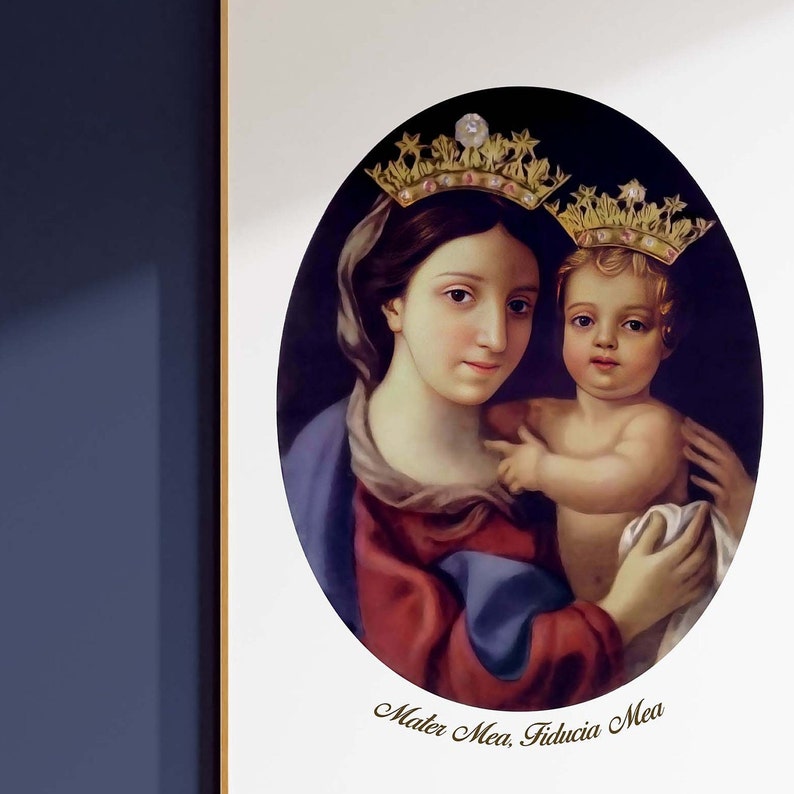 Our Lady of Confidence Art Print | Madonna Della Fiducia - Etsy