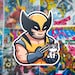 Cute X Men Wolverine Sticker | X Men | Marvel | Cat Lover Gift | X Men ...