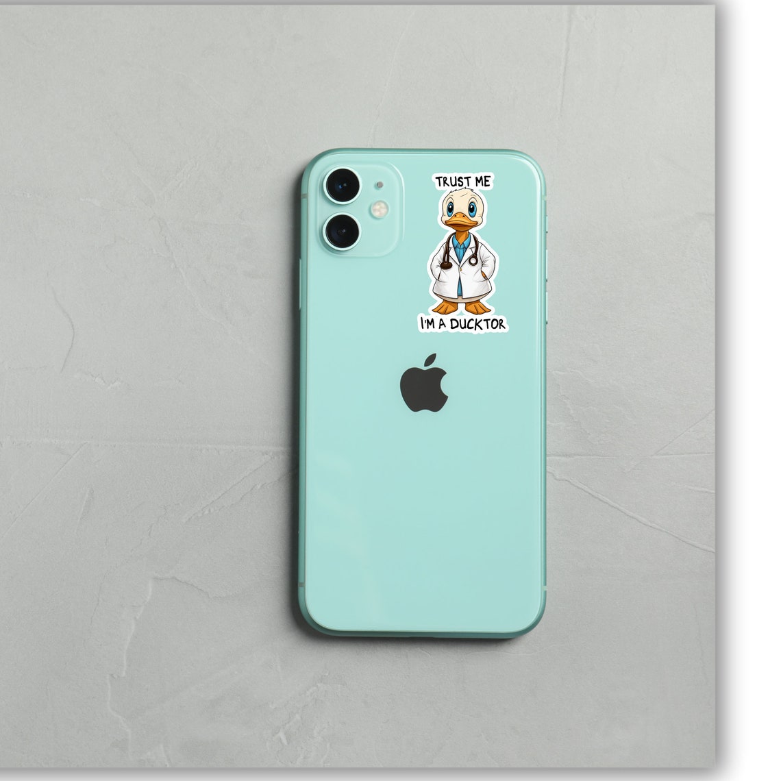 Cute Duck Doctor Vinyl Sticker Duck Lover Gift Funny - Etsy
