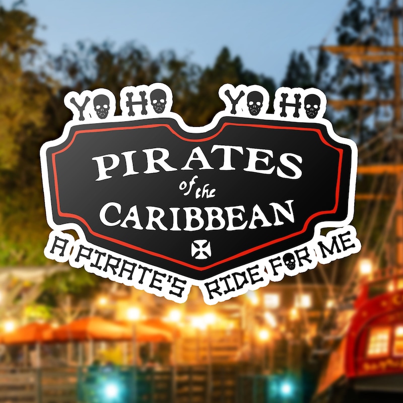 Pirate of the Caribbean Stickers - Etsy