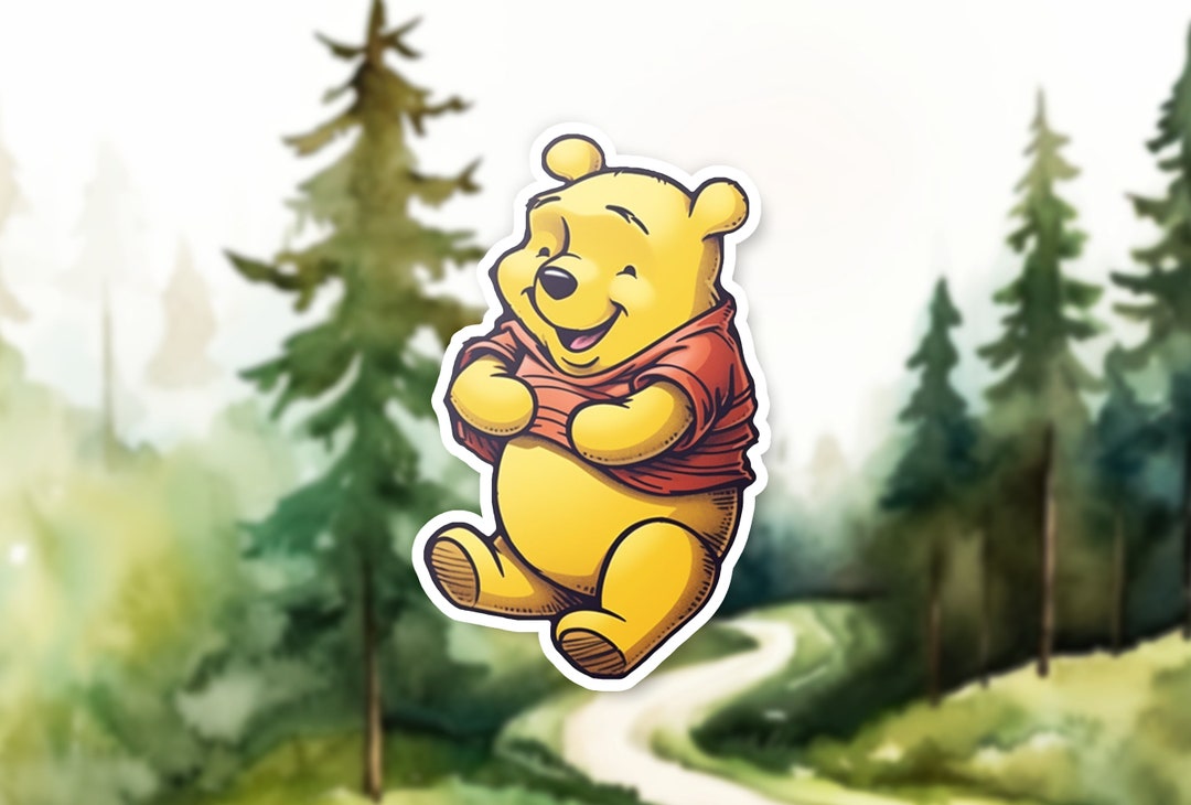 Winnie the Pooh Vinyl Sticker | Pooh Bear Disney Sticker Decal | Vinyl ...