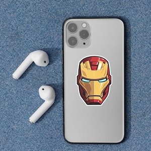 Iron Man Helmet Sticker | Marvel | Iron Man Sticker | Super Hero ...