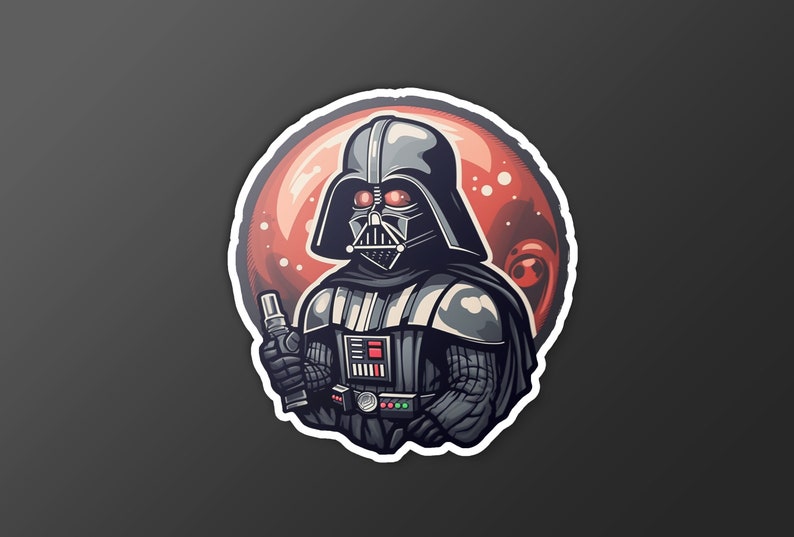 Star Wars Darth Vader Sticker Star Wars Fandom Darth Vader - Etsy