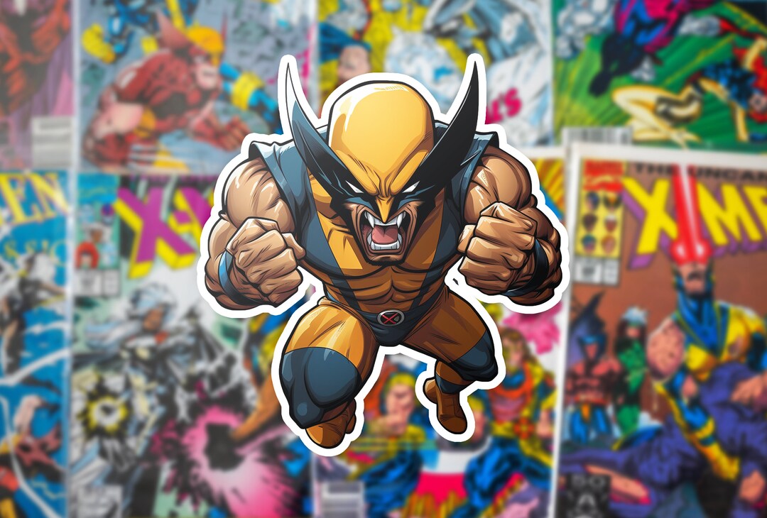 Wolverine X Men Sticker | X Men Sticker | Marvel | Water Bottle Decal ...