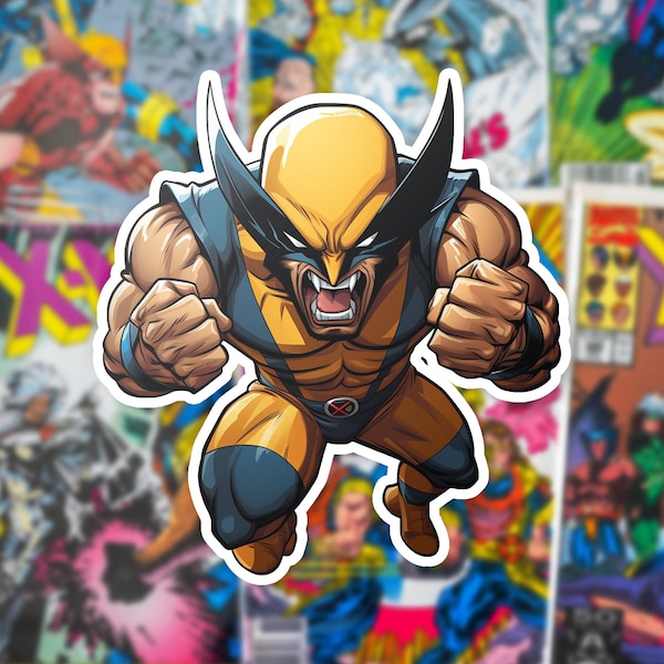 Wolverine Comic Book Stickers - Etsy