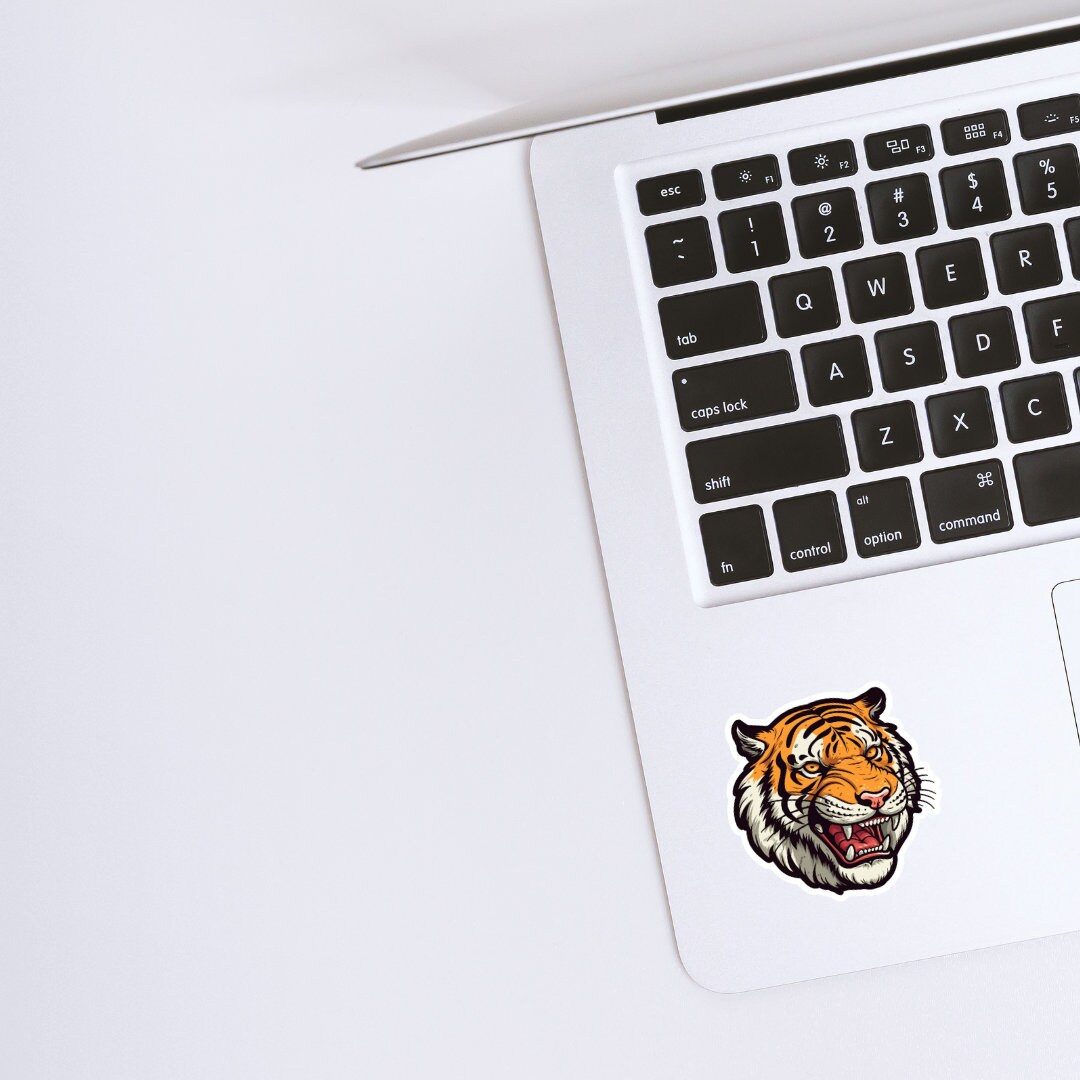 Tiger Vinyl Sticker Jungle Animal Sticker Safari Party - Etsy