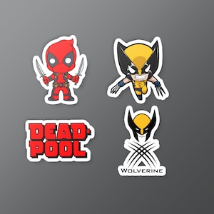 Deadpool and Wolverine Sticker Bundle | Super Hero Themed Party Favor ...