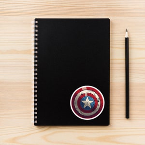 Captain America Shield Sticker | Marvel Super Hero Sticker Decal Gift ...