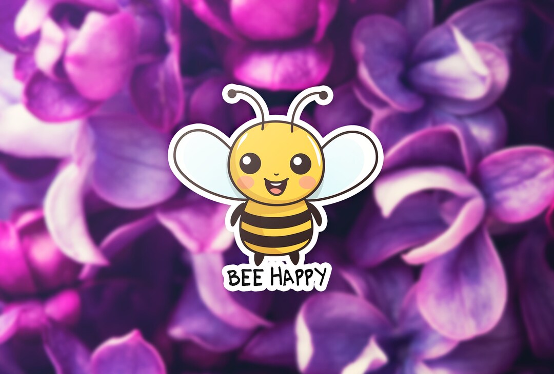 Cute Cartoon Bee Sticker Bee Sticker Cute Cartoon Animal Sticker Wall ...