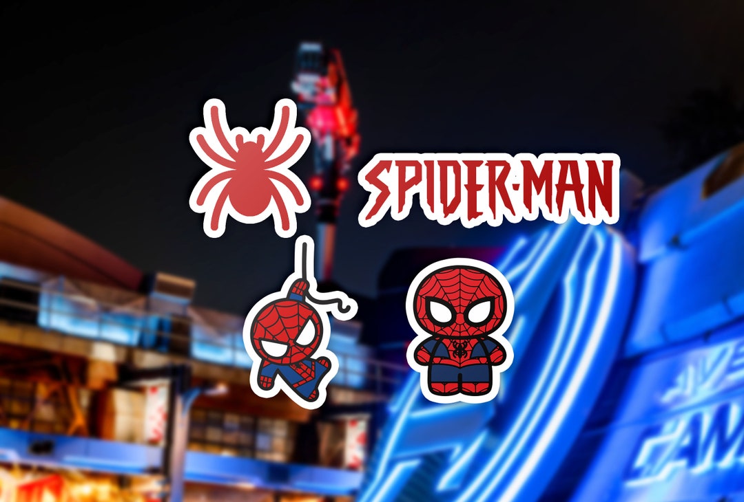 Spider Man Sticker Pack Spider Man Scrapbook Sticker Chibi Spiderman ...