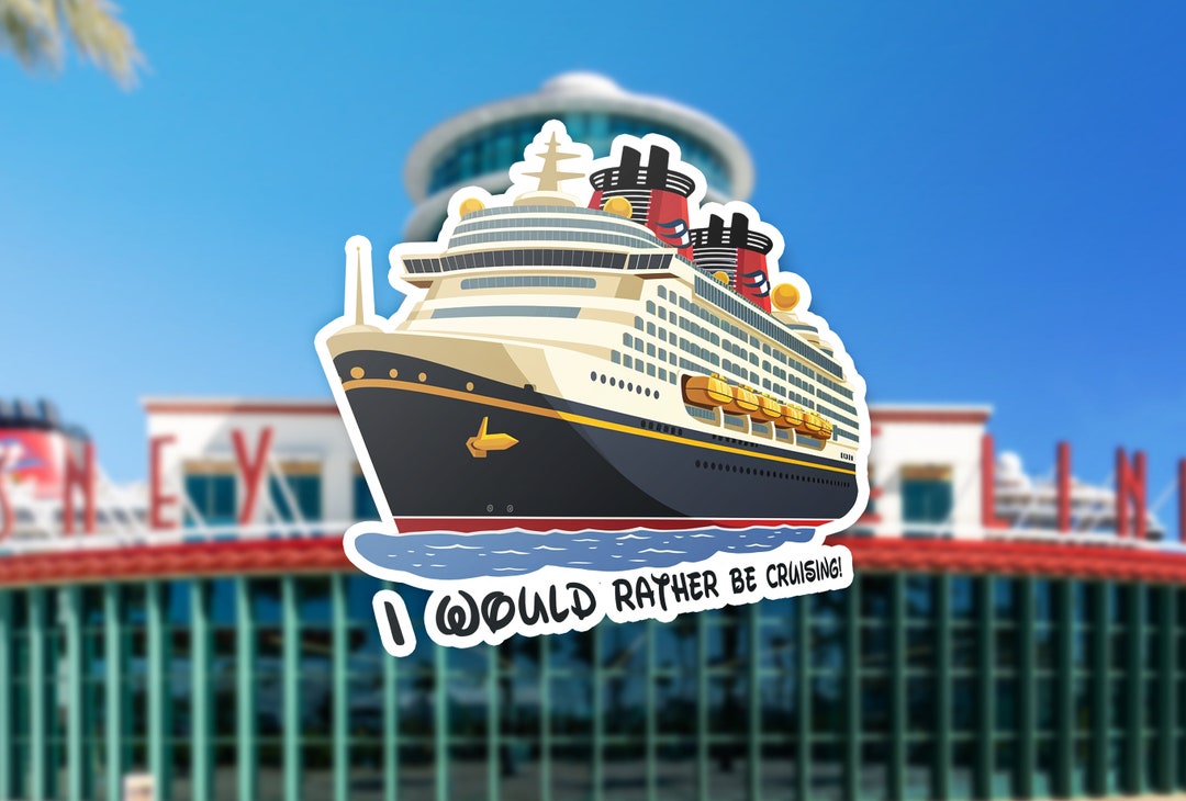 Disney Cruise Line Vinyl Sticker | Cruise Line Sticker | Laptop Sticker ...