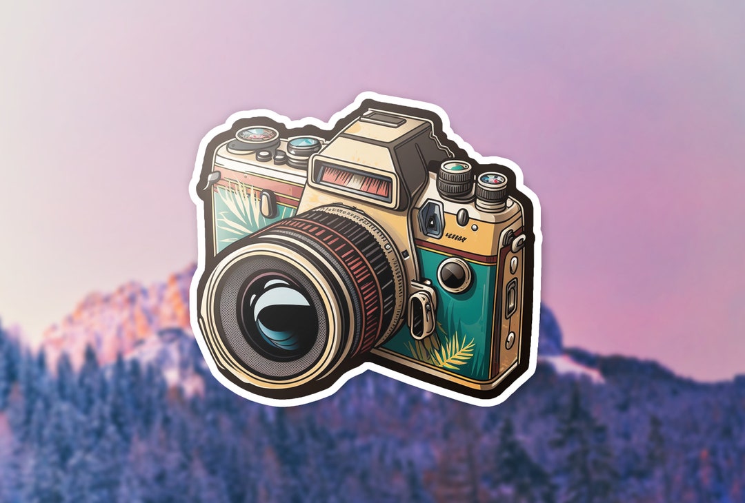 Vintage Camera Vinyl Sticker: Retro Photography Gift - Etsy