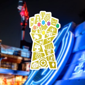 Avengers Infinity Gauntlet Vinyl Sticker | Marvel Design | Avengers ...