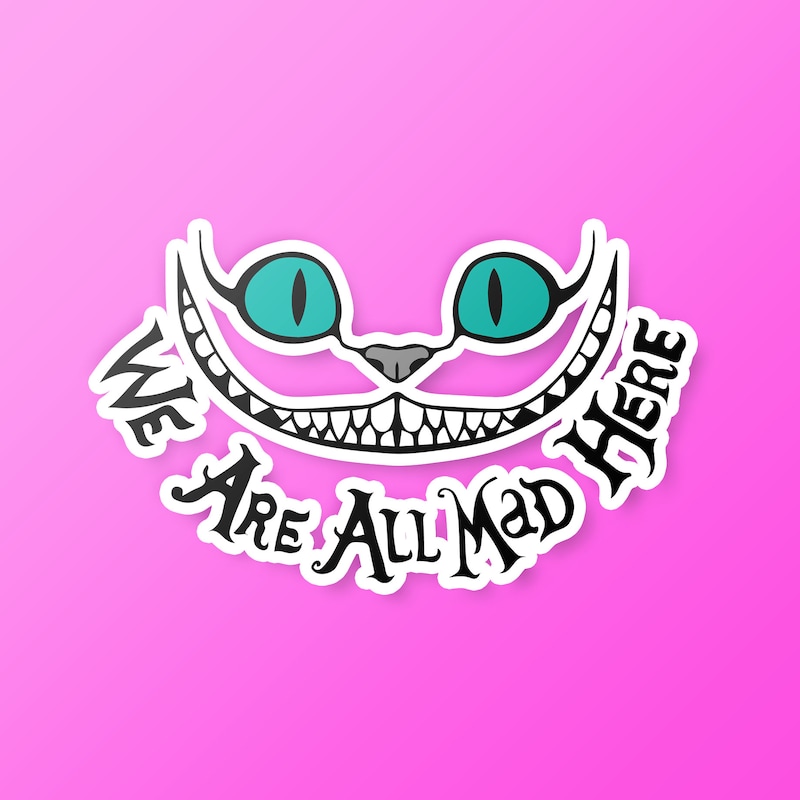 Cheshire Cat Decal - Etsy