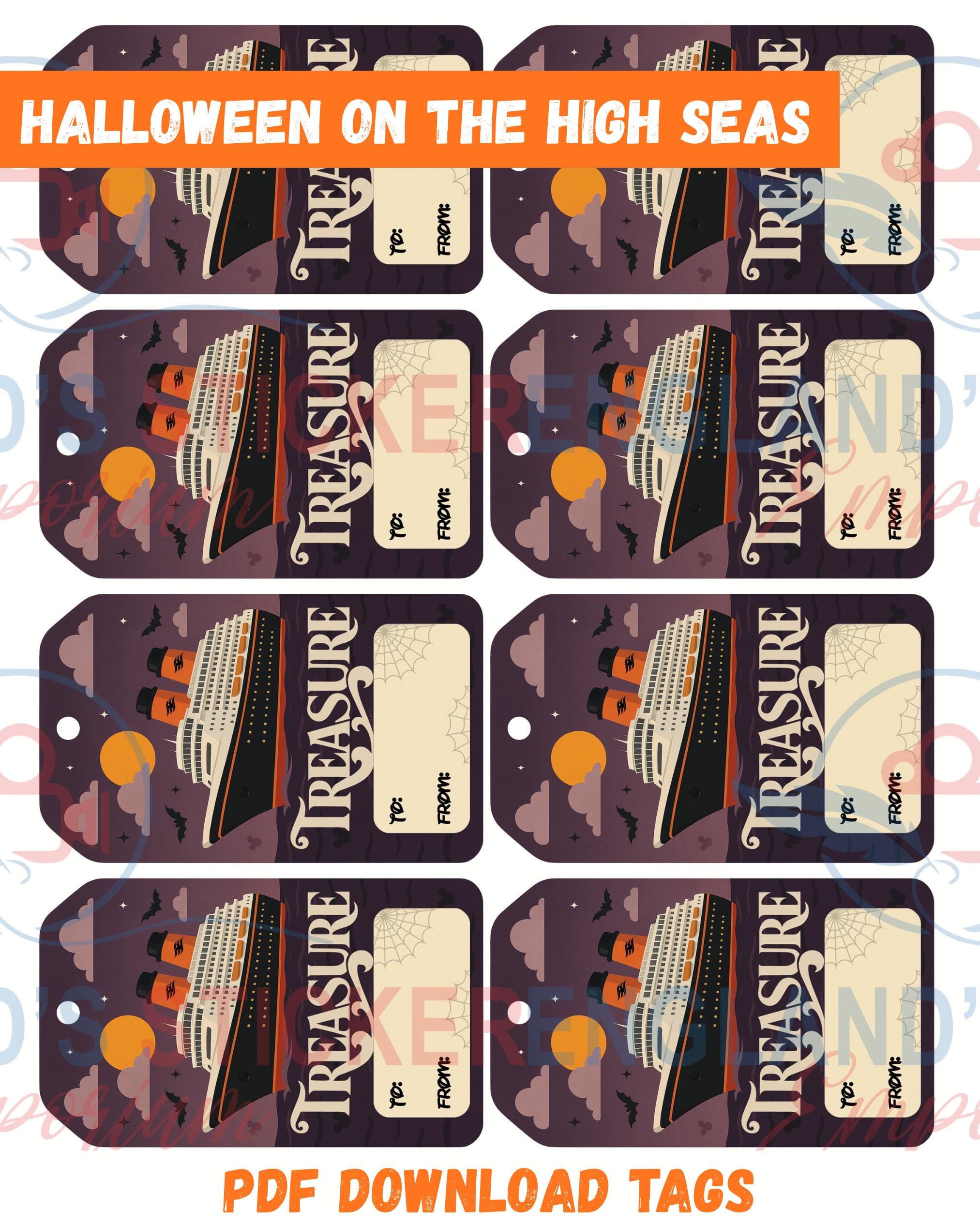 Digital Download Disney Treasure Gift Tag | Fish Extender DCL Treasure ...
