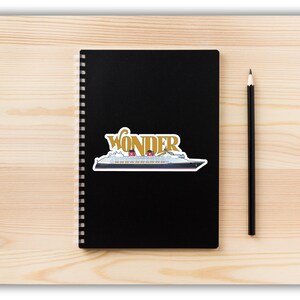 Disney Wonder Cruise Ship Sticker | DCL Stationery | Laptop Sticker ...