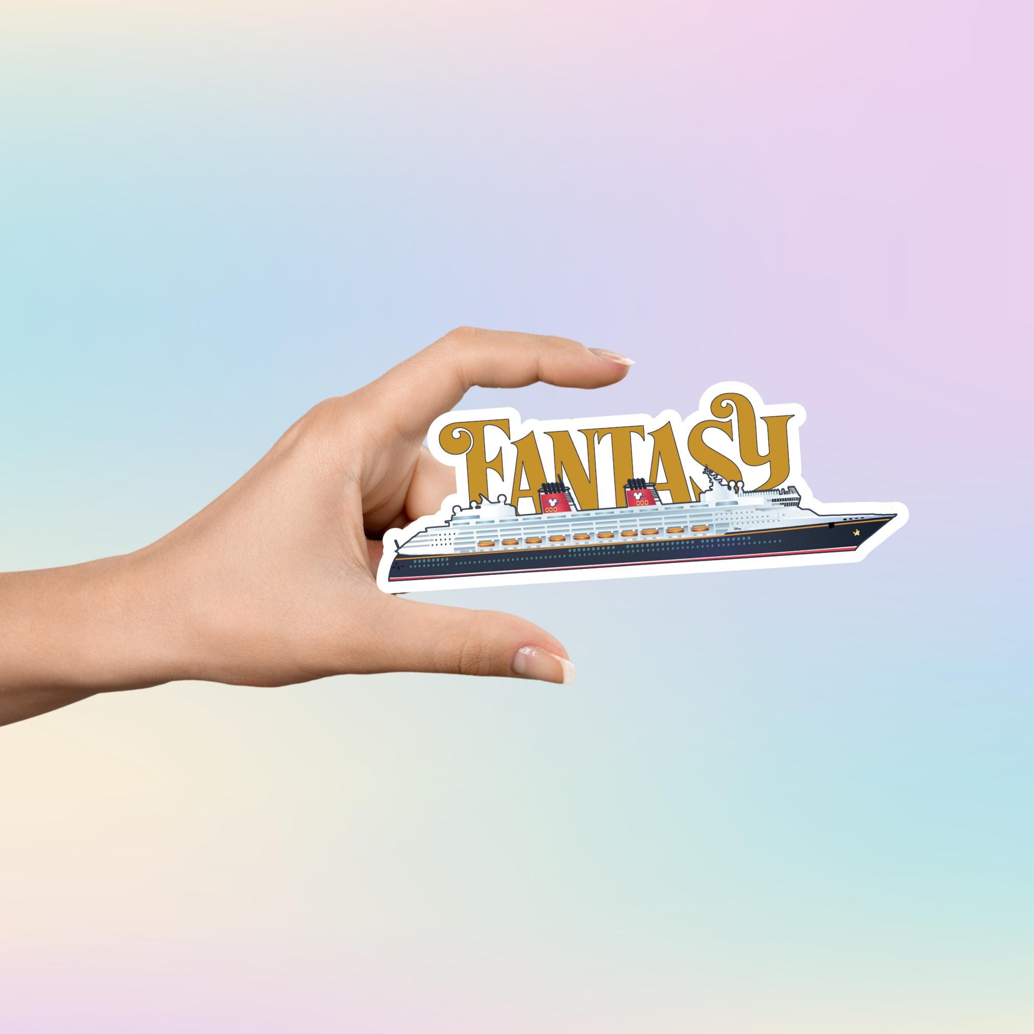 Disney Fantasy Cruise Ship Sticker | DCL Stationery | Laptop Sticker ...
