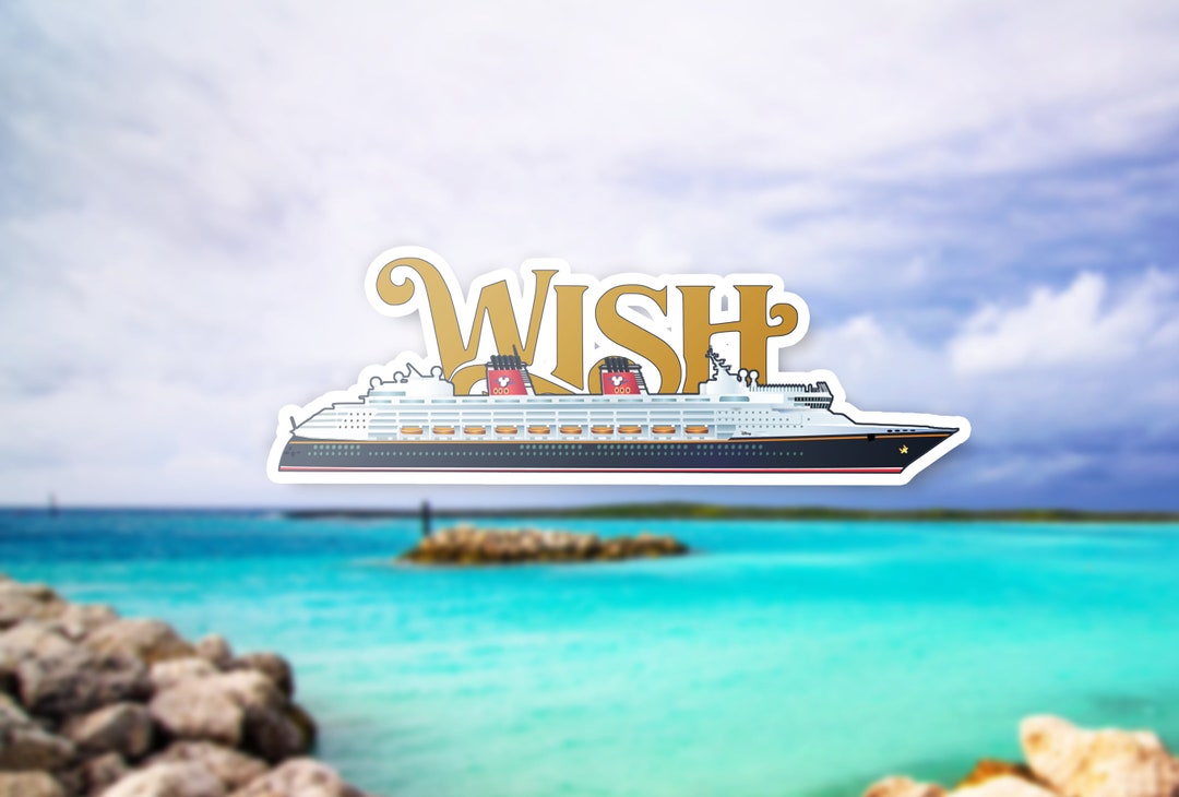 Disney Wish Cruise Ship Sticker | DCL Stationery | Laptop Sticker ...