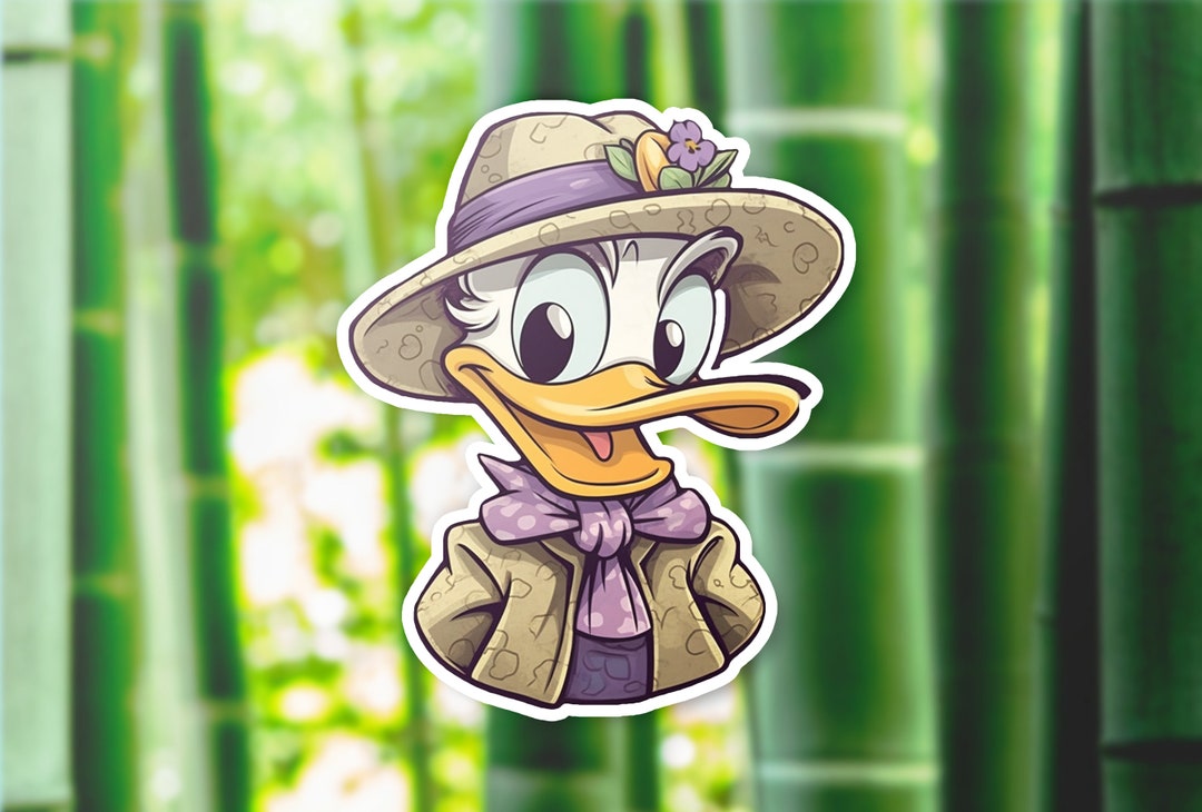 Pretty Daisy Duck Sticker Disney Inspired Scrapbook Sticker Daisy Duck ...