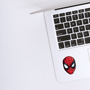 Spider Man Mask Sticker | Marvel Inspired | Marvel Fan Party Favor Gift ...