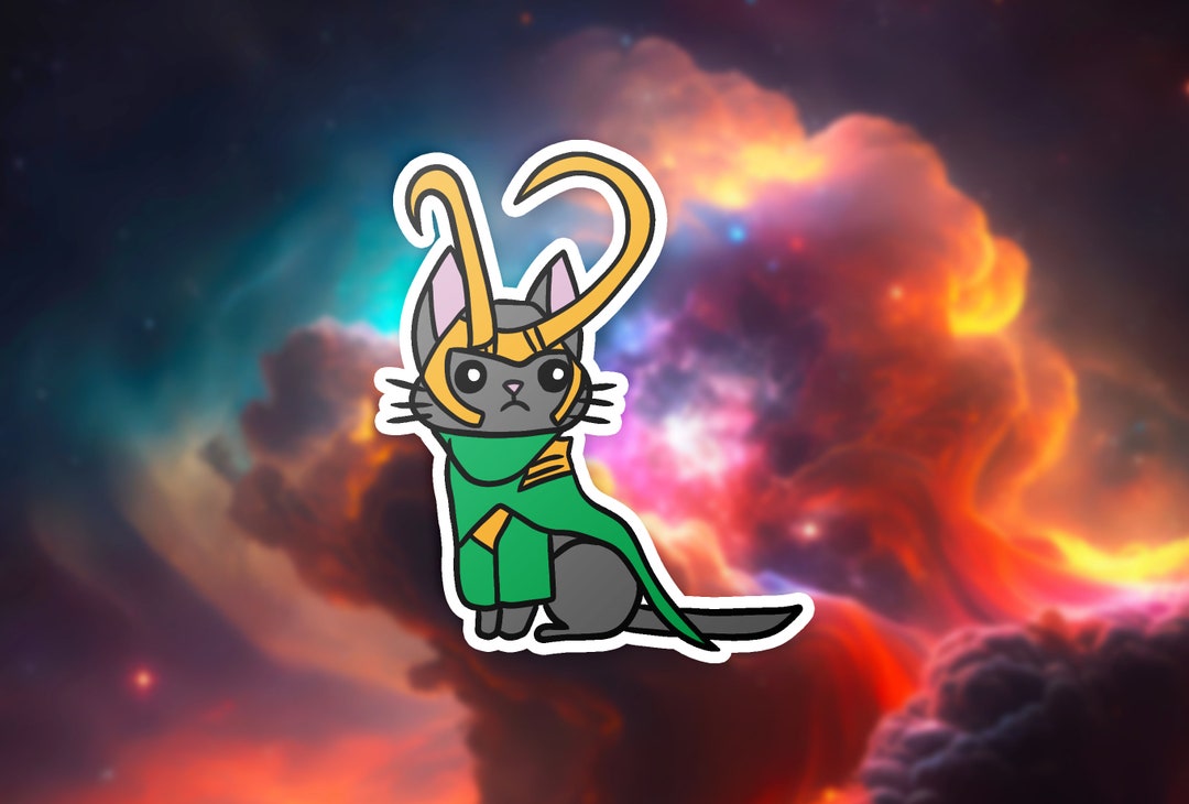 Cute Loki Vinyl Sticker | Marvel Planner Sticker | Marvel Avenger | Sci ...