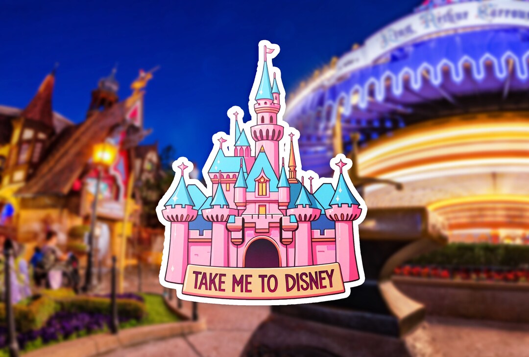 Disneyland Castle Inspired Sticker | Theme Park | Disney Scrapbooking ...