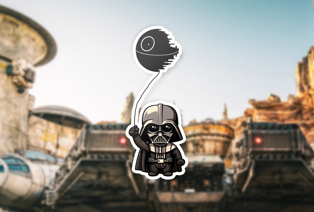 Cute Darth Vader Sticker | Vinyl Sticker | Sci Fi | Darth Vader | Star ...