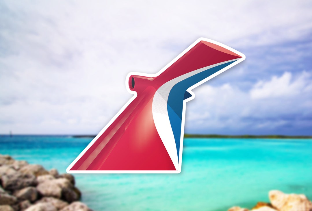 Carnival Cruise Line Fin Sticker | Cruise Line Sticker | Laptop Sticker ...