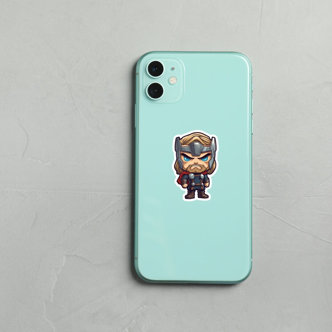 Funny Chibi Thor Sticker Marvel Inspired Laptop Sticker - Etsy