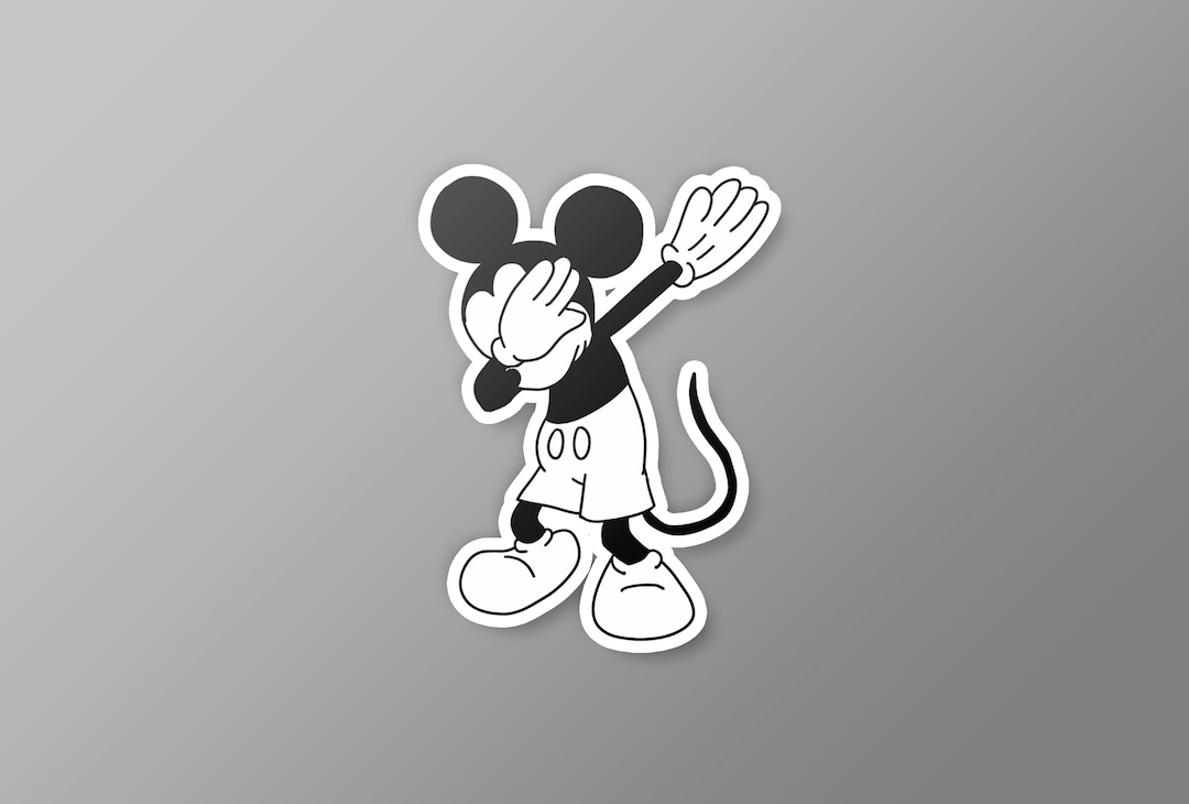 Mickey Mouse Vinyl Sticker Mickey Scrapbook Fun Unique Disney Fan Gift ...