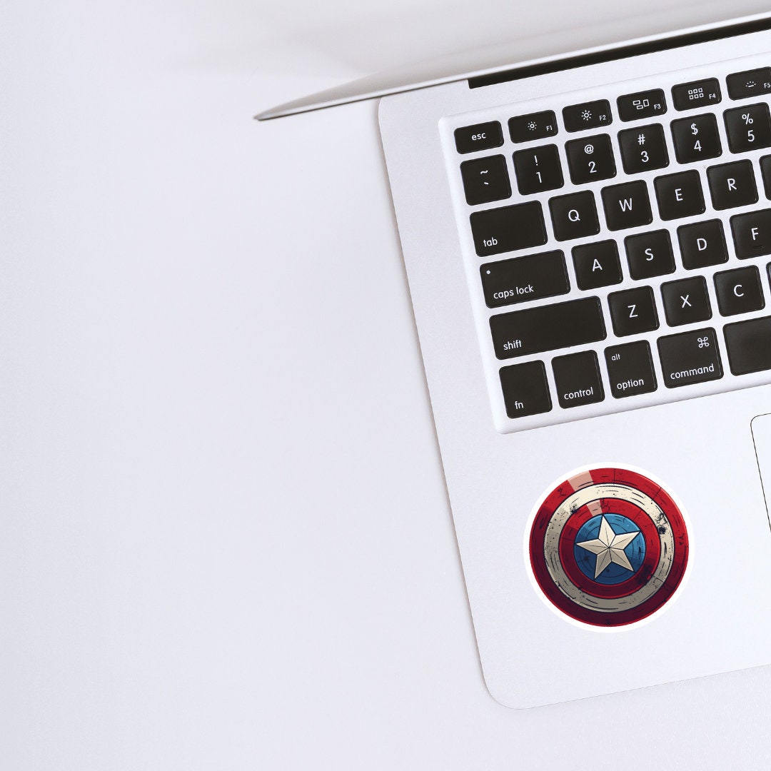 Captain America Shield Sticker Marvel Super Hero Sticker Decal Gift ...