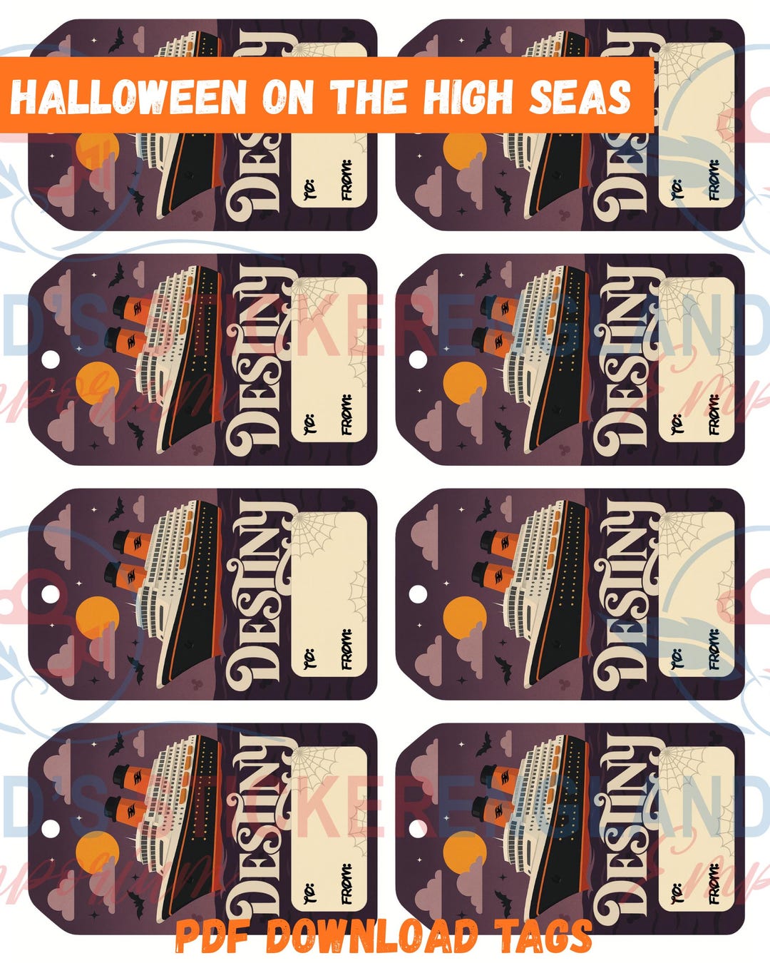 Digital Download Disney Destiny Gift Tag | Fish Extender Gift | DCL ...