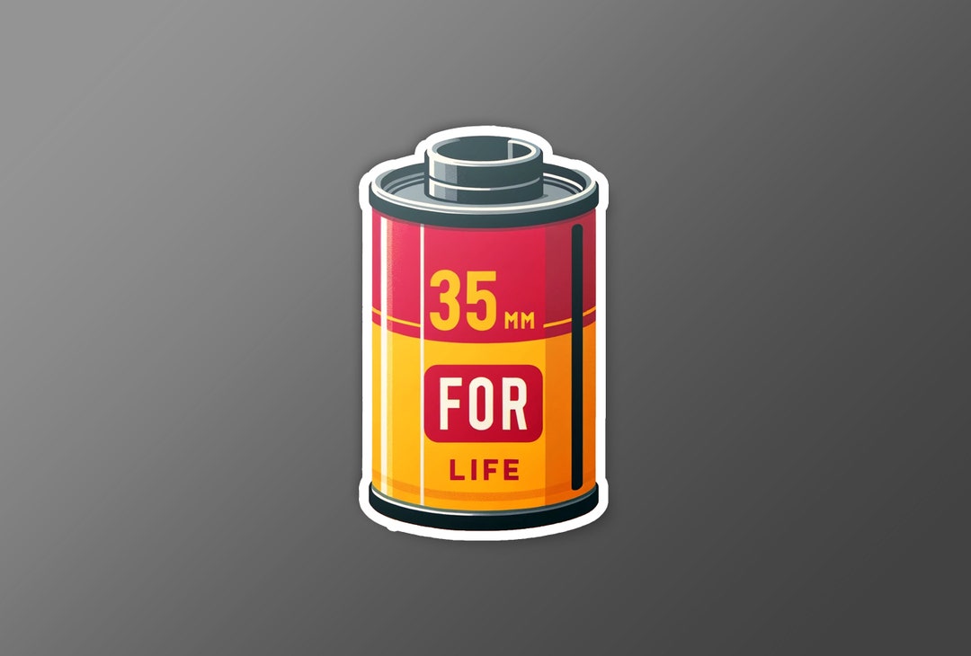 Vintage Film Roll Canister Sticker | Film Photography Sticker Gift ...