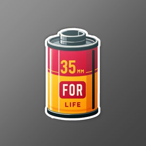 Vintage Film Roll Canister Sticker | Film Photography Sticker Gift ...