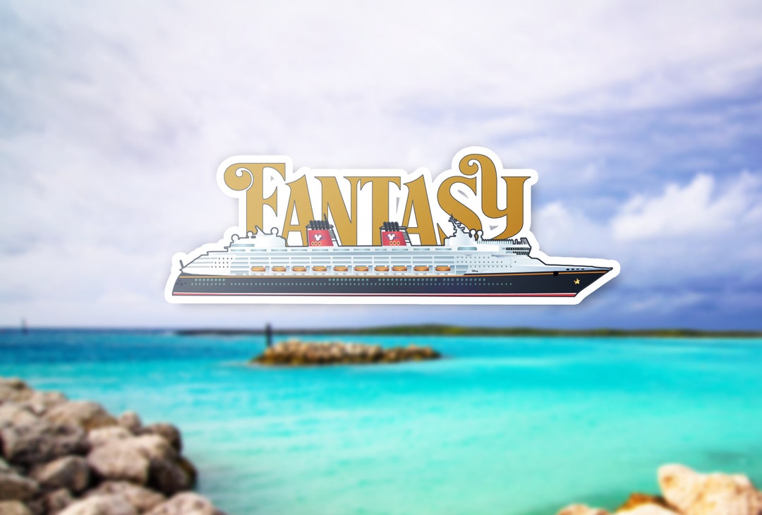 Disney Fantasy Cruise Ship Sticker | DCL Stationery | Laptop Sticker ...