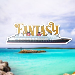 Disney Fantasy Cruise Ship Sticker | DCL Stationery | Laptop Sticker ...