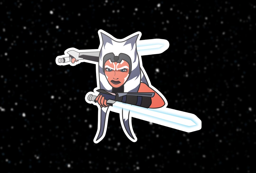 Ahsoka Tano Vinyl Sticker: Star Wars Clone Wars Fan Art - Etsy