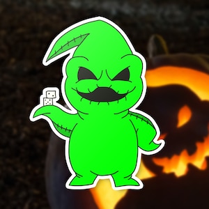 Oogie Boogie Vinyl Sticker: Nightmare Before Christmas Halloween Decor ...