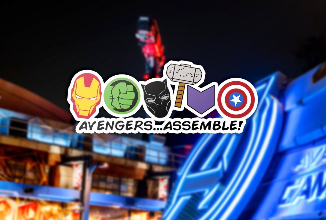 Avengers Assemble Vinyl Sticker | Marvel Superhero Fan Gift - Etsy