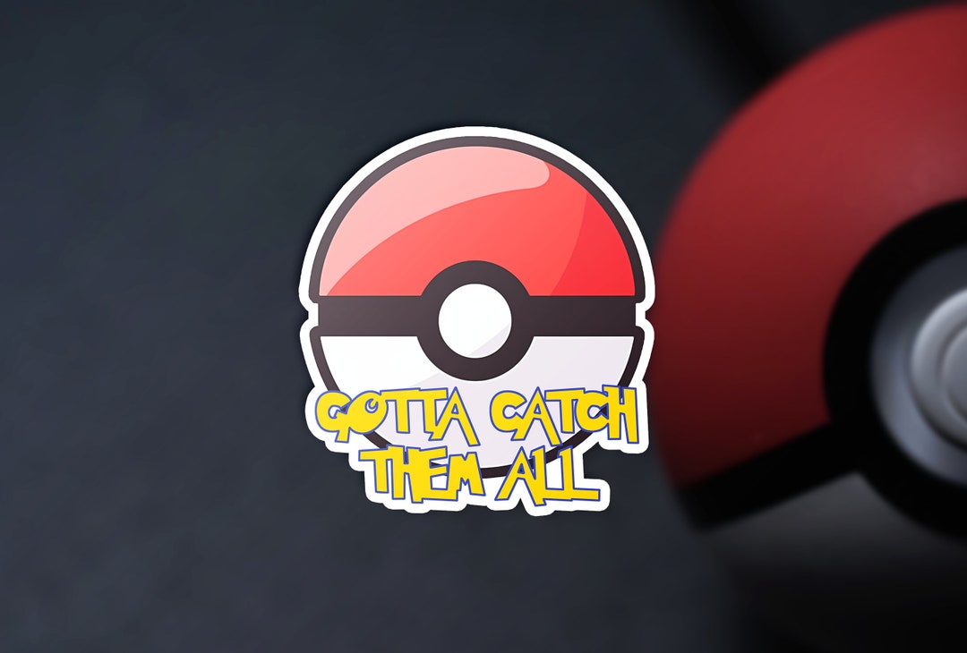 Pokémon Ball Sticker Pokémon Inspired Cute Pokémon Sticker Pokémon Fan ...