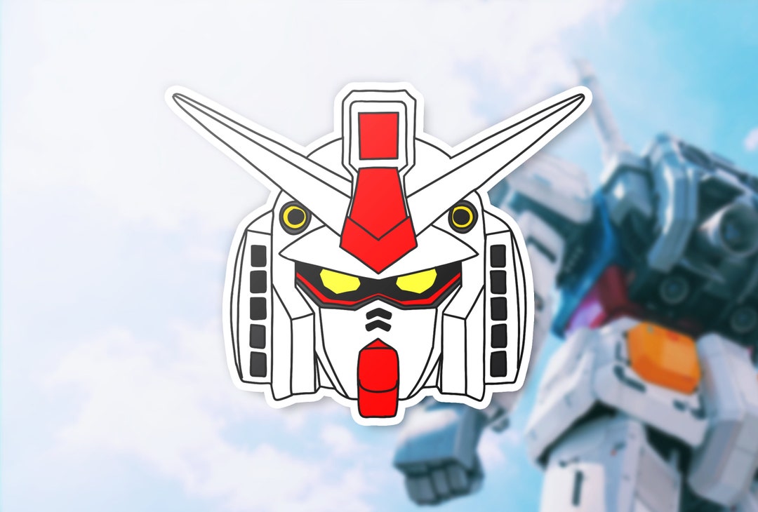 Gundam RX 78-2 Head Sticker Anime Merch Gundam Gift Gundam Planner ...