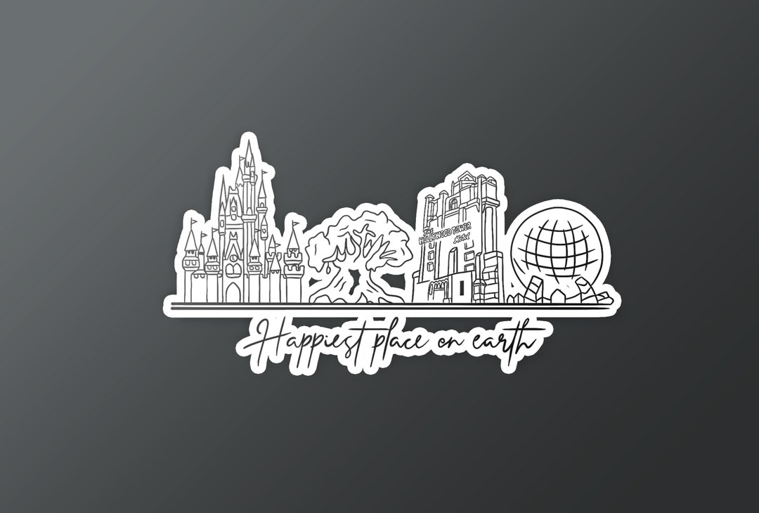 Disney World Inspired Vinyl Sticker | Disney Scrapbooking | Disney ...