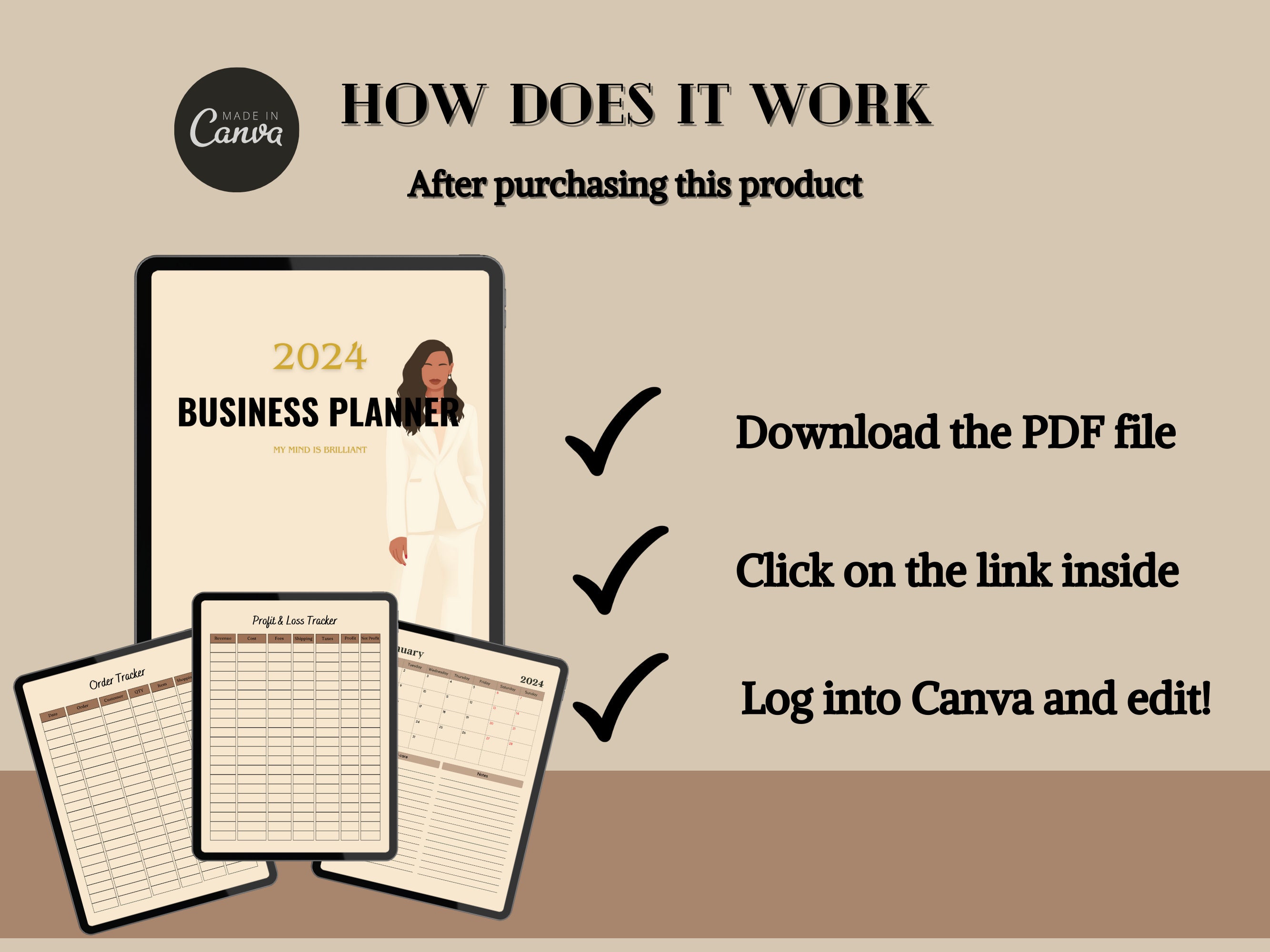 2024 Digital Business Planner, Boss Planner, Boss Babes Planner, Goal ...