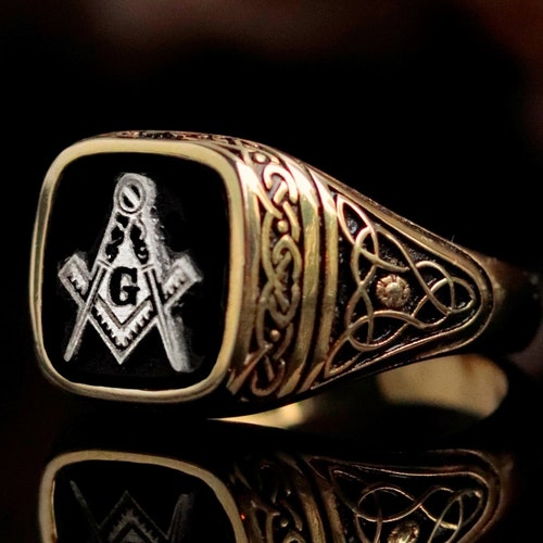 Masonic Ring AF AM Silver 925 Freemason Mason Masonry Jewelry - Etsy