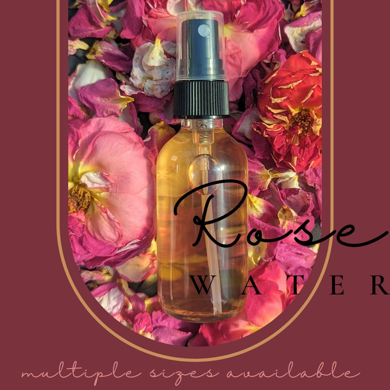 Rose Water in Glass Bottle | Rose Water Toner Mist | Homemade Rose ...