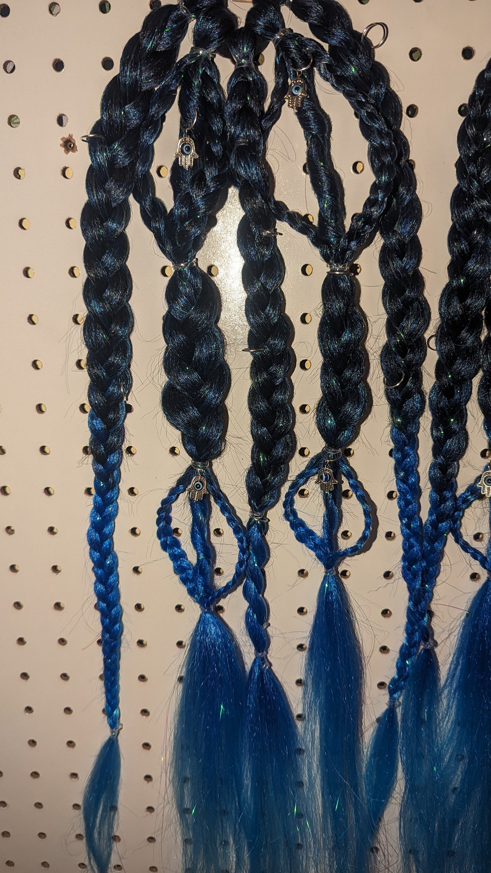 Evil Eye Pigtail Braids | Rave Braids | Festival Braids | Hair ...