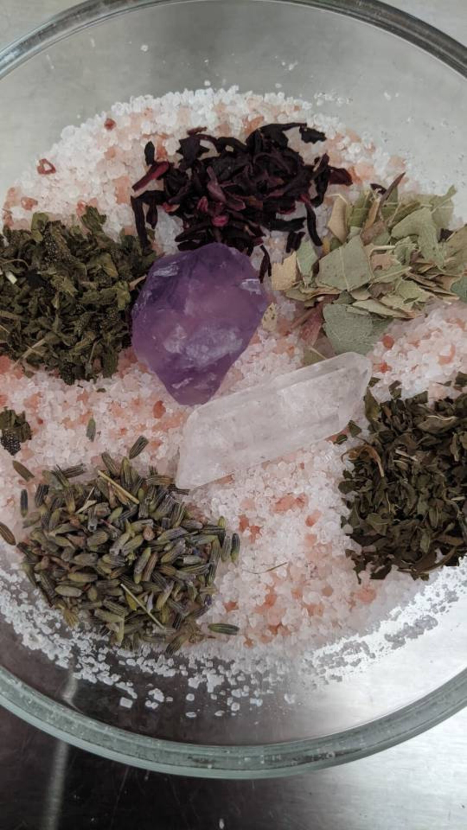 Herbal Bath Satchel | Single Use | Bath Tea | Herbs Flowers Salt ...