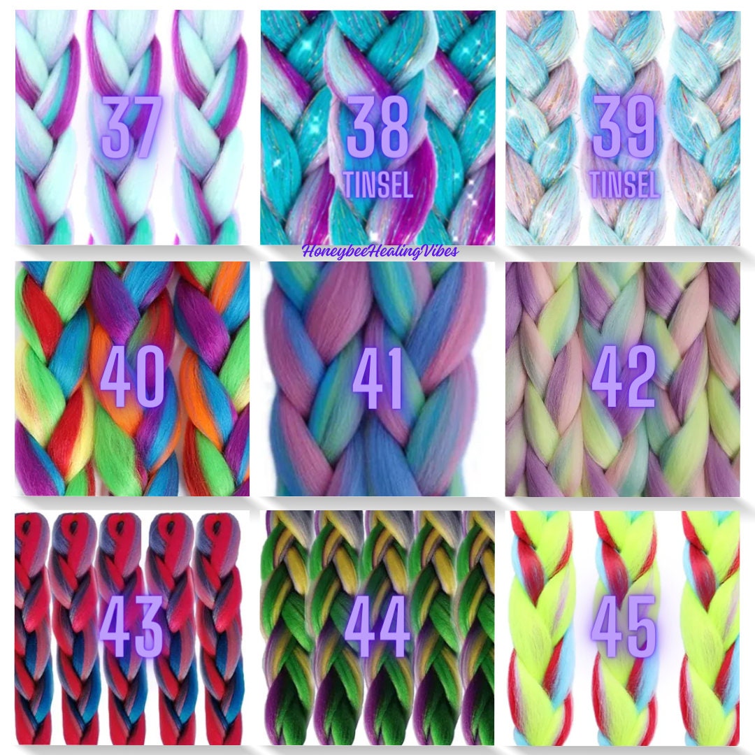 Custom Pigtail Braids | Rave Braids | Festival Braids | Hair Extensions ...